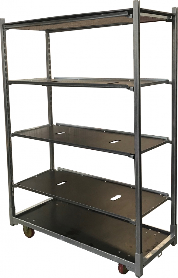 Transportvagn / CC-vagn / Arkivvagn basenhet inkl stolpar ...